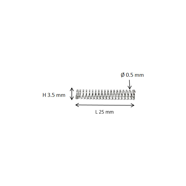 Arc compresie otel zincat 0.5x3.5x25mm - Faboli